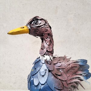 Large Iron Duck Decorative Metal Animals Colorful Duck - Etsy