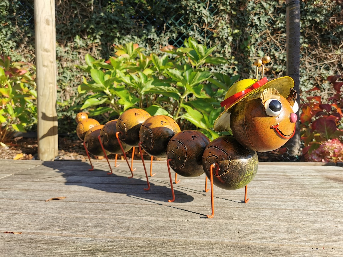 Huge Caterpillar Centipede Garden Decoration Metal - Etsy