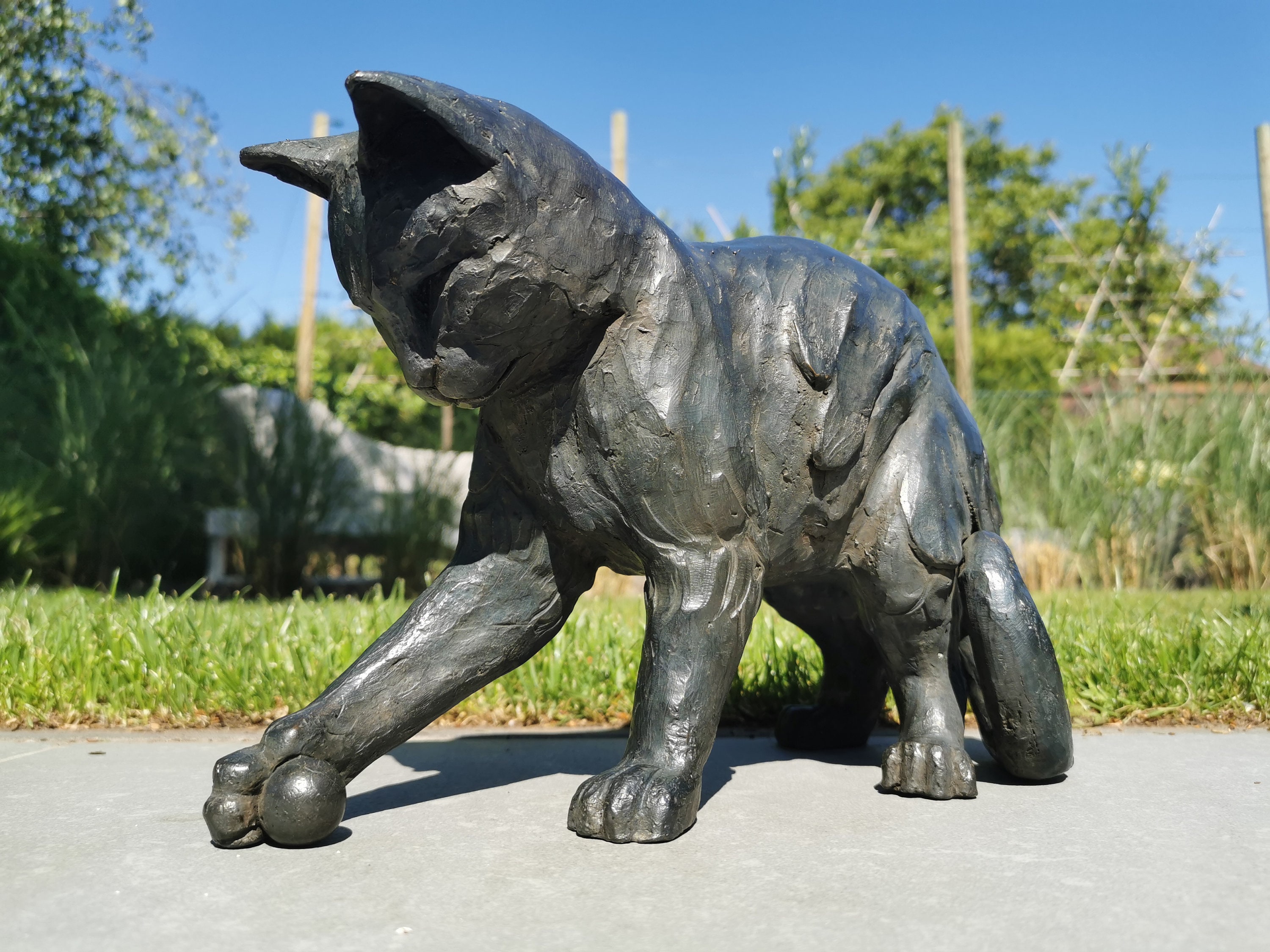 Large Outdoor Sculpture Cat - Etsy UK