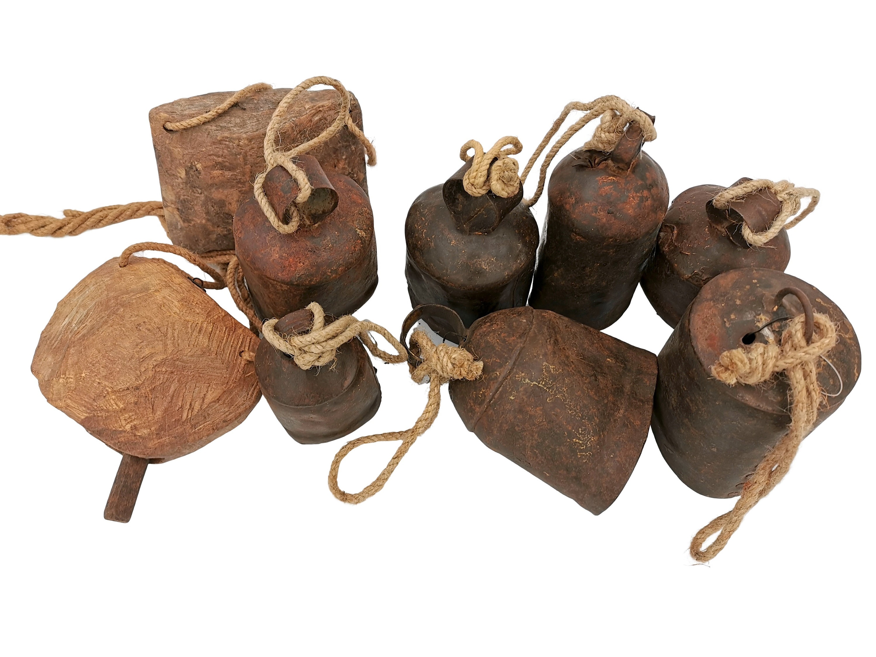 Antique Cow Bells Lot of 9 Pieces Wooden Cow Bells and | Etsy UK
