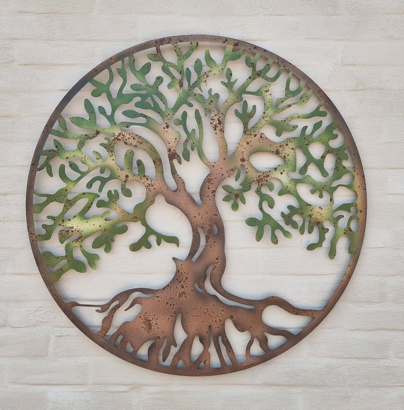 Wall Ornate Iron Wall Decoration Tree Tree of Life - Etsy