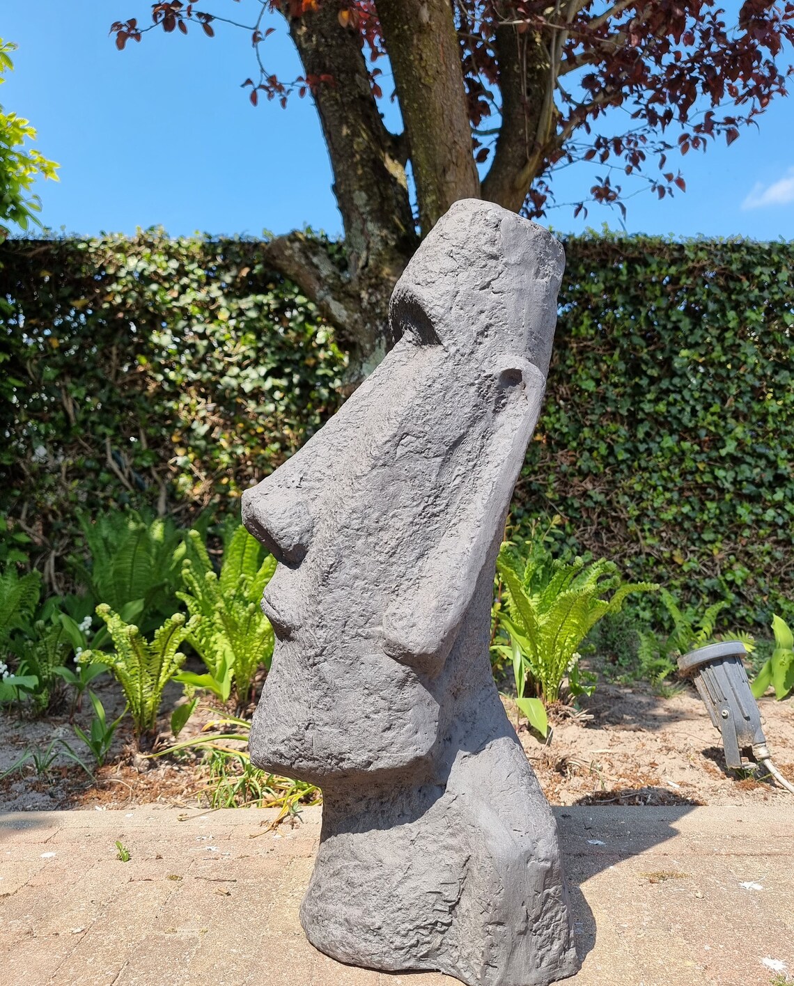 Large Garden Sculpture of a Moai Easter Island Rock Garden - Etsy