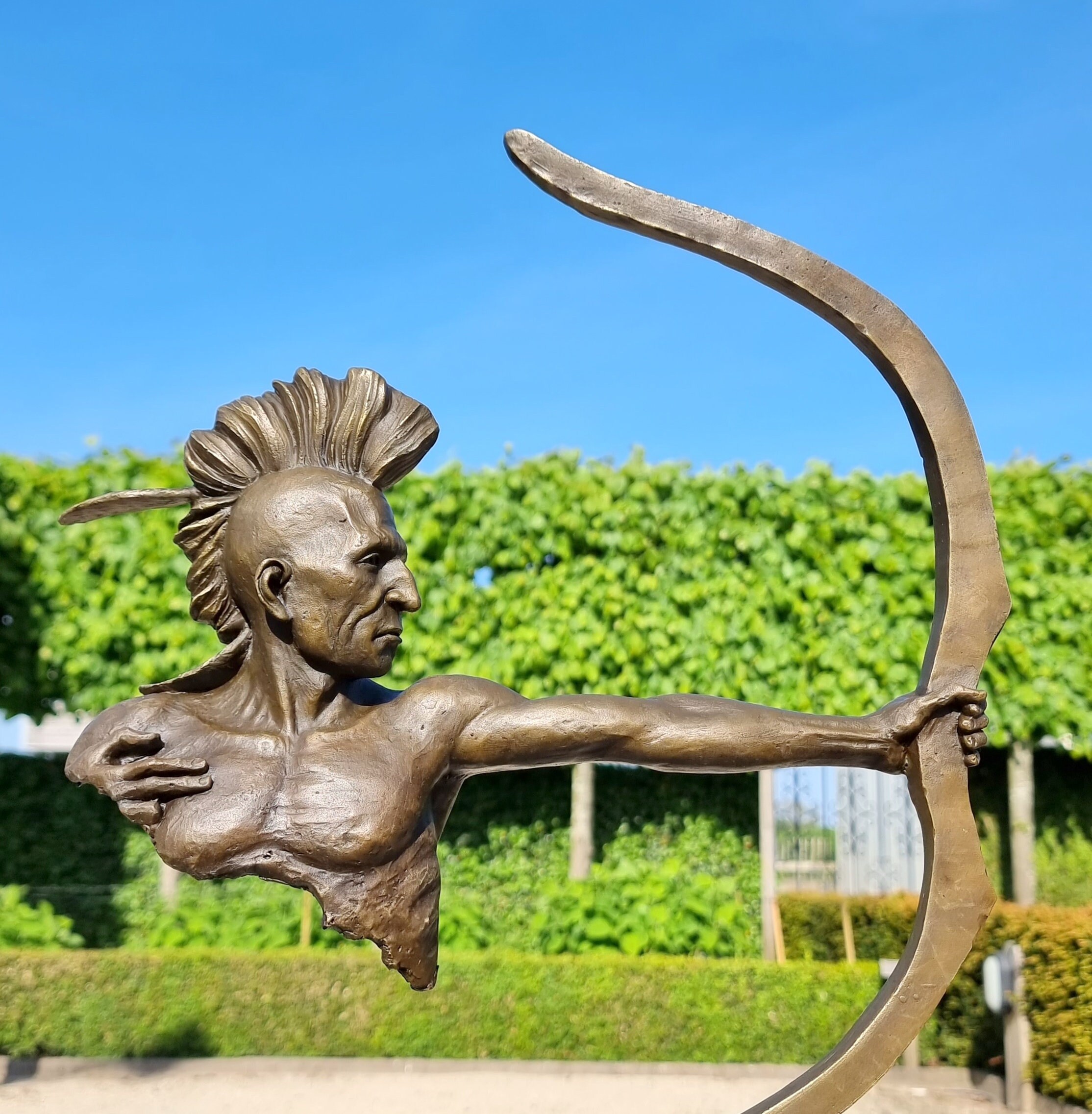 Bronze Sculpture of an Archer Warrior Abstract Bronze - Etsy