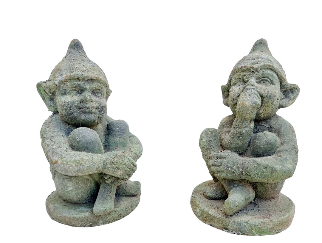 Cast Iron Garden Gnomes Iron Garden and Patio Ornaments Gift Idea for ...