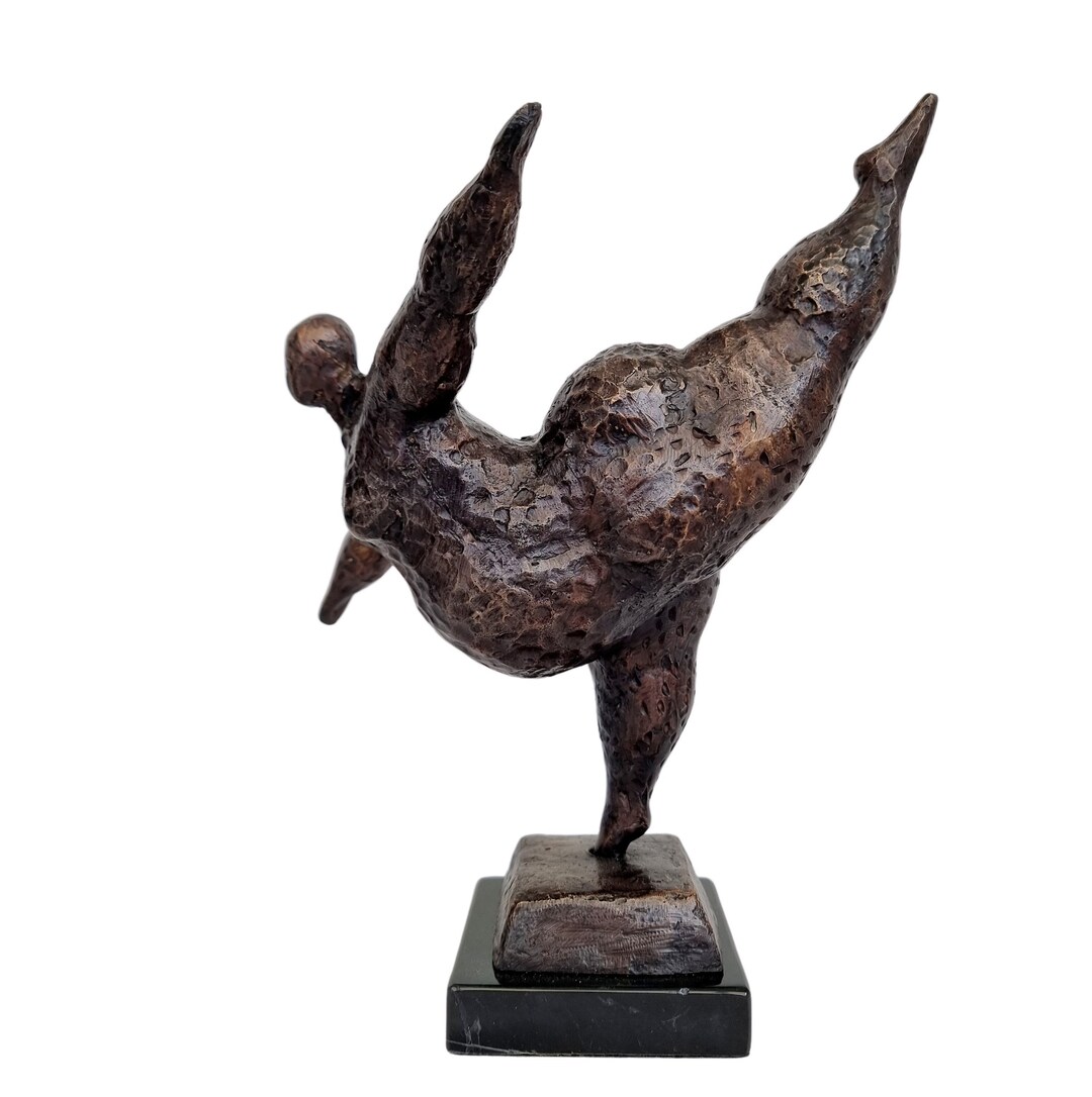 Abstract Bronze Artwork of a Dancer Abstract Dancer Fat Dancer in ...
