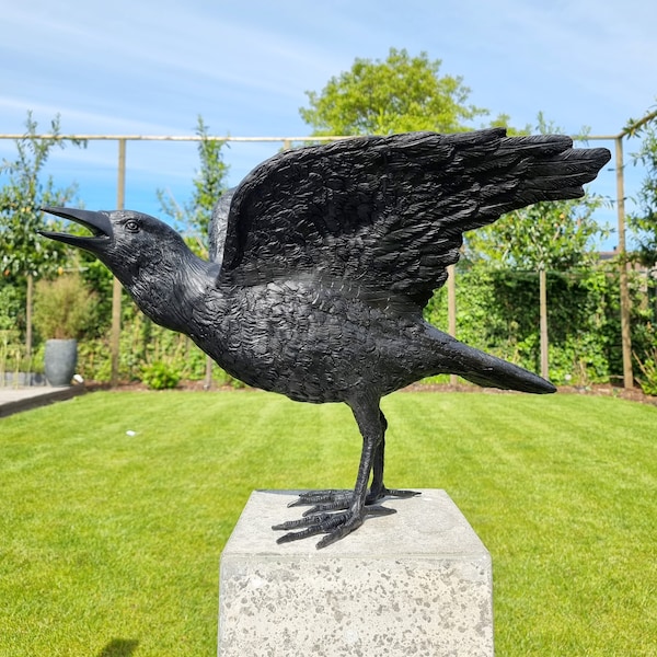 Raven Sculpture - Etsy