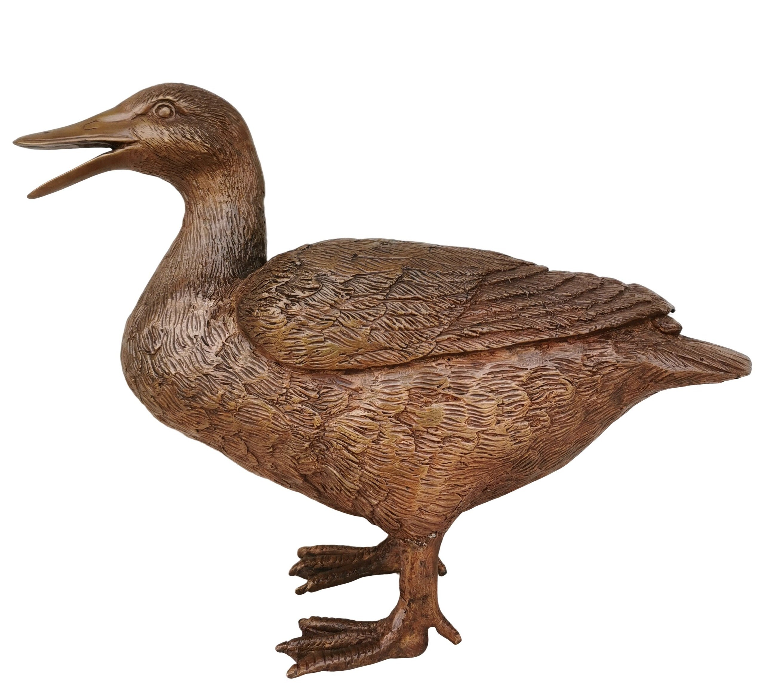 Bronze sculpture of a duck | Etsy