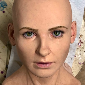 Realistic Female Silicone Head - Etsy