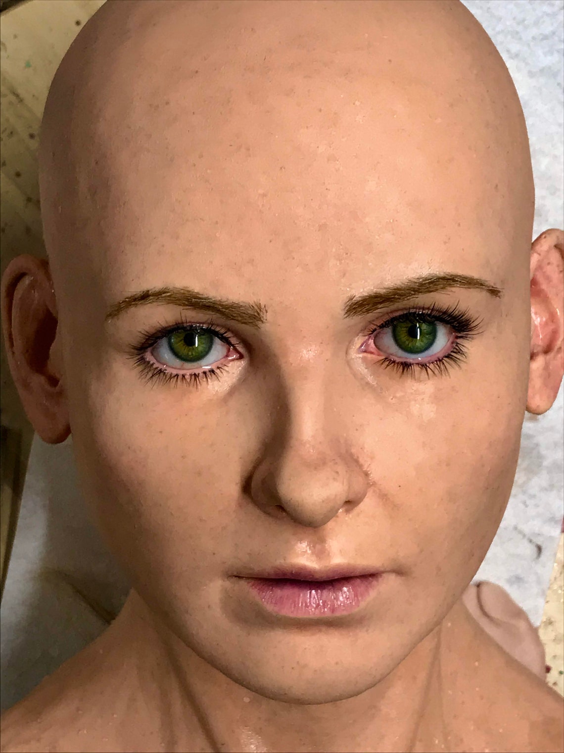 Realistic Female Silicone Head - Etsy