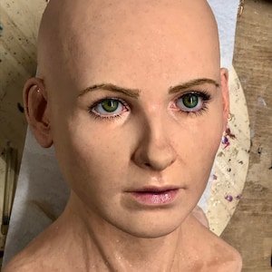 Realistic Female Silicone Head - Etsy