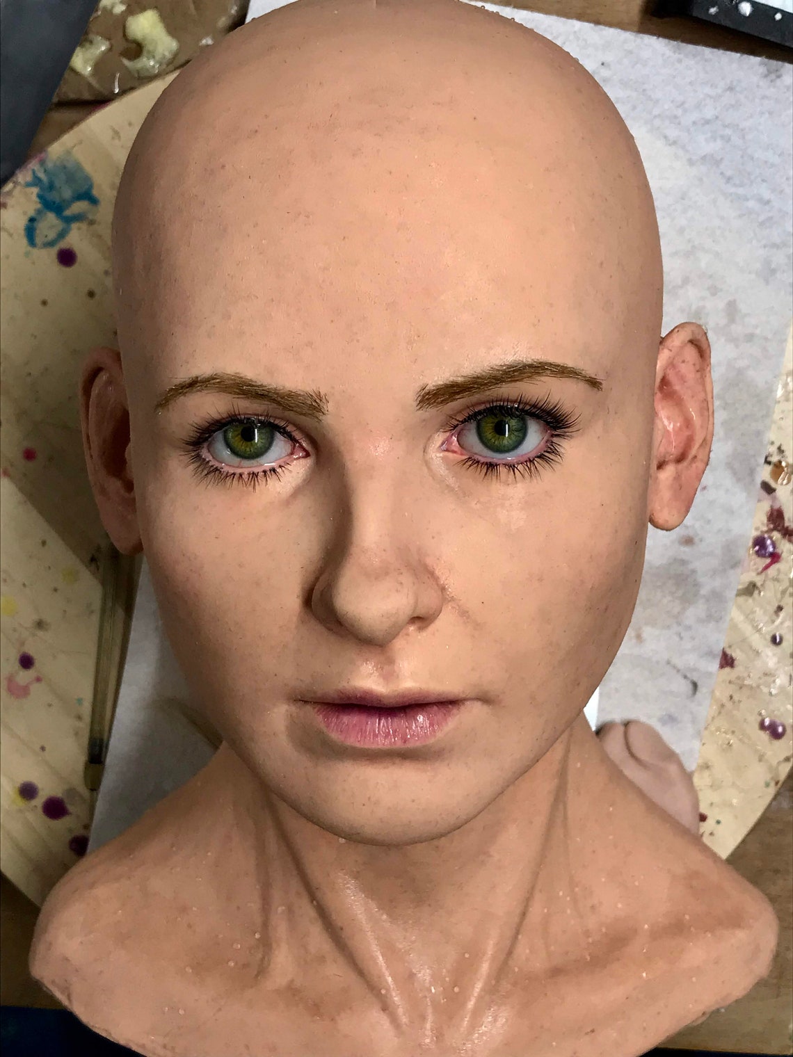 Realistic Female Silicone Head - Etsy UK