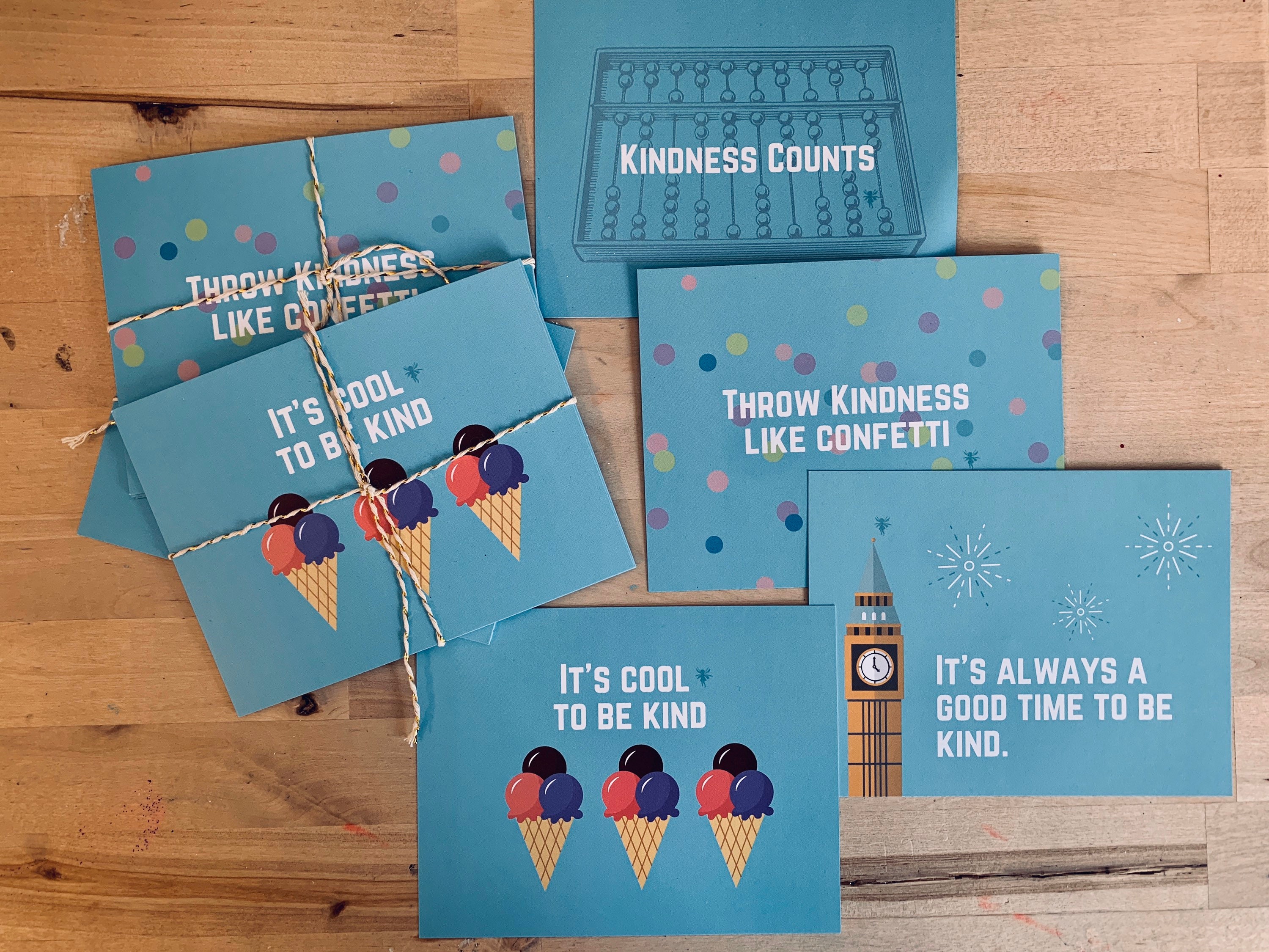 Kindness Postcards Multi Pack of 8 Cards - Etsy