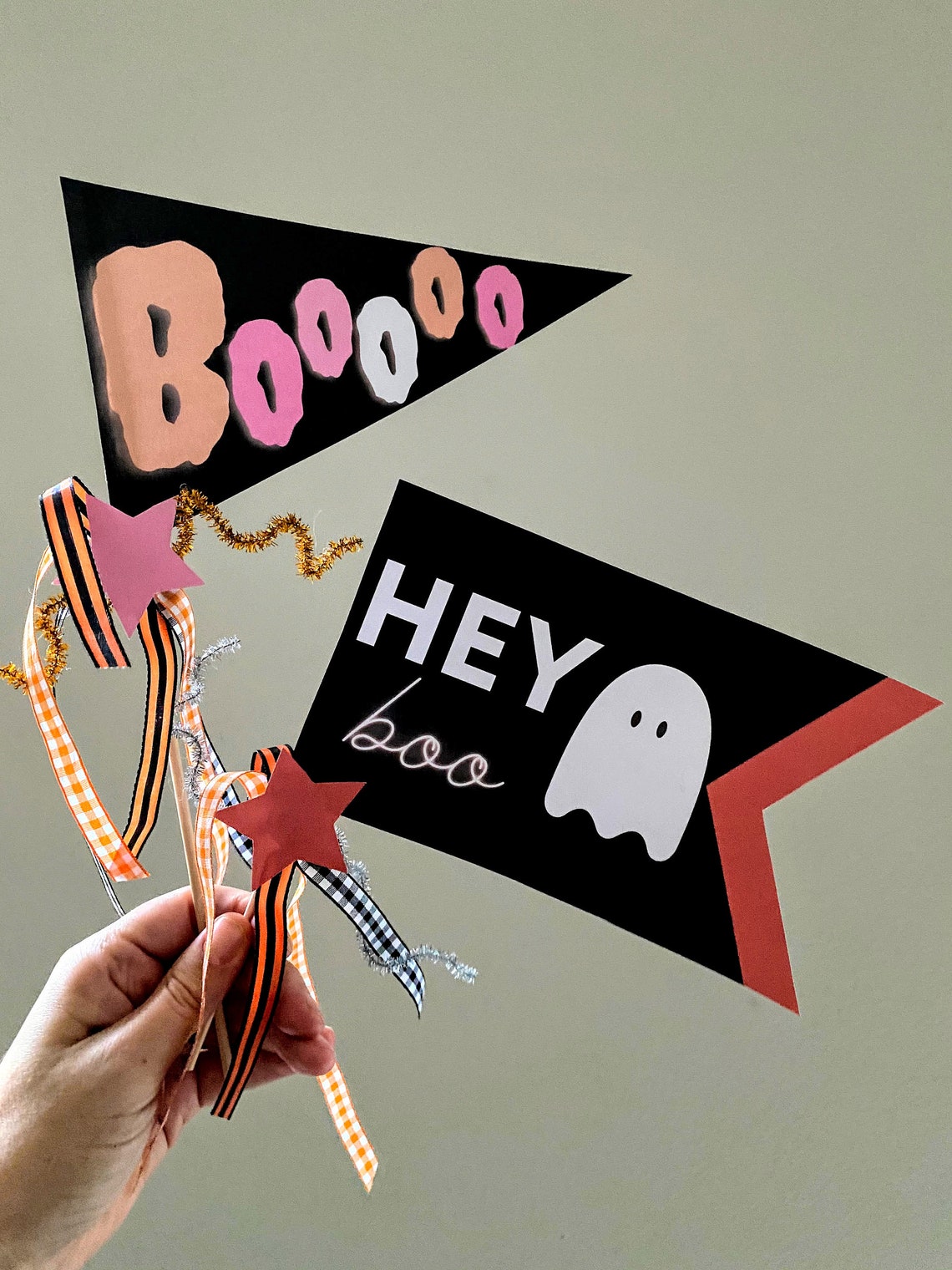 Spooky Fun Halloween Printable Pennant Flags - Digital File - Happy ...