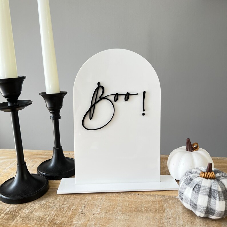 Boo Sign Fall Sign Halloween Sign Fall Decor Halloween - Etsy