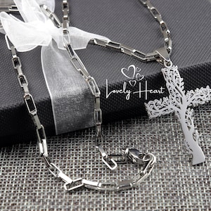 Mustard Seed Tree of Life Necklace - Etsy