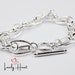 Large Chain Sterling Silver Plated Chain Bracelet - Etsy