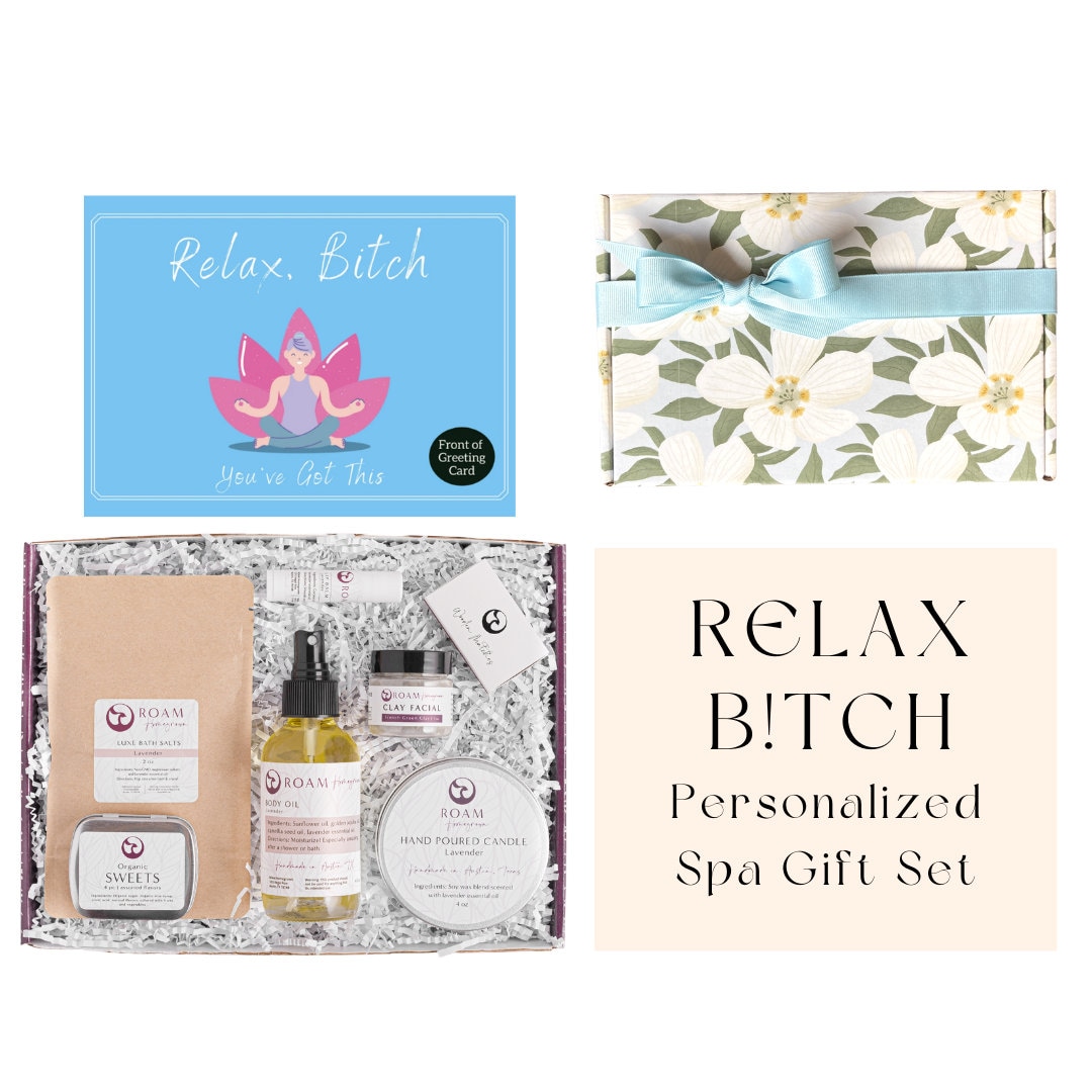 Relax Btch Spa Gift, Stress Relief Gift Box, Stress Relief Care Package ...
