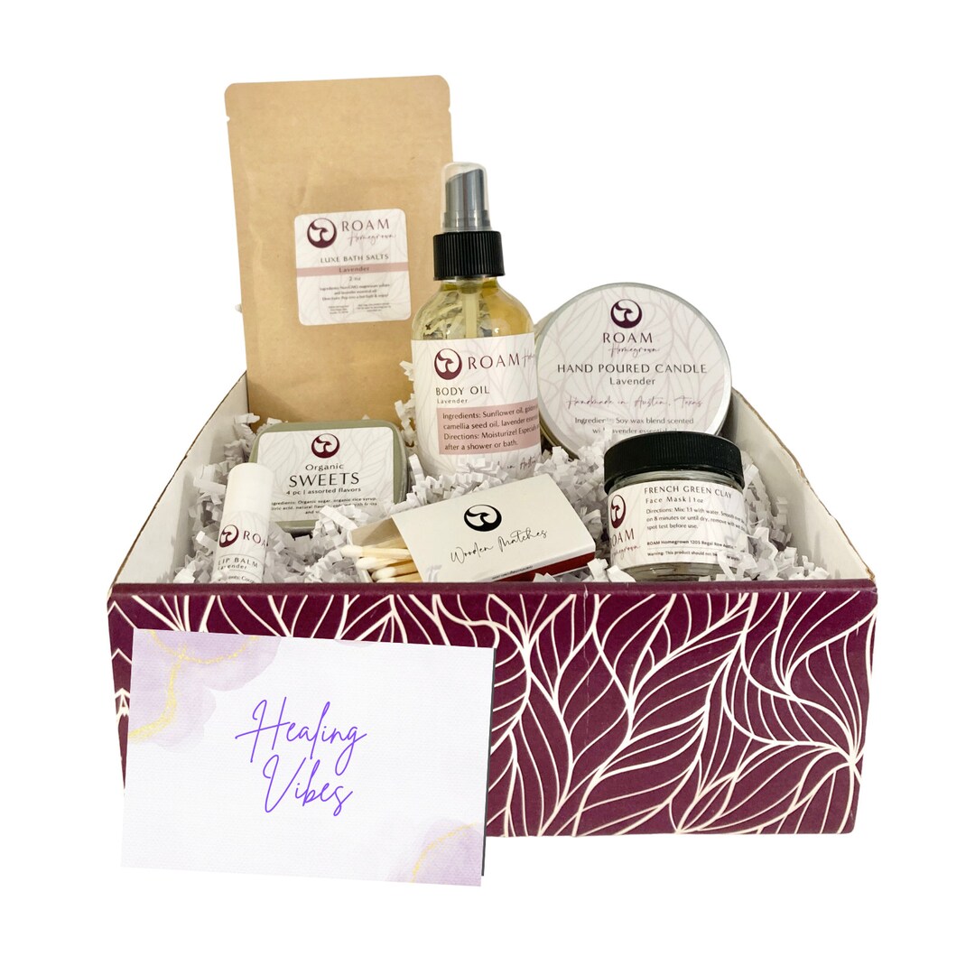 Healing Vibes Care Package, Good Vibes Gift Box, Get Well Soon Gift for ...