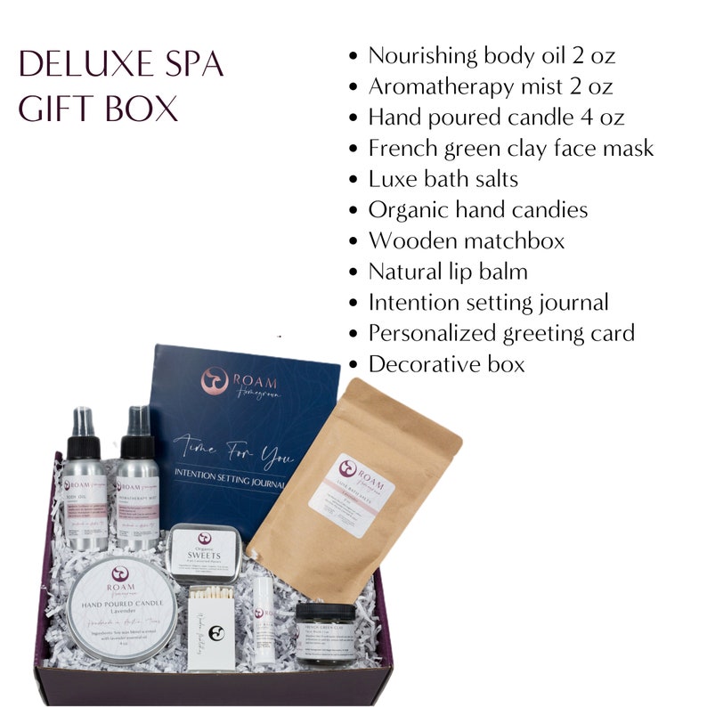 Natural Spa Box Self Care Kit Gift ROAM Homegrown Gift for - Etsy