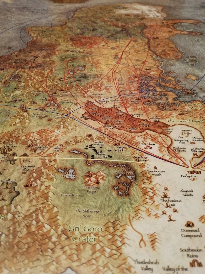 World of Warcraft Azeroth World Map High Quality A2/A1 - Etsy