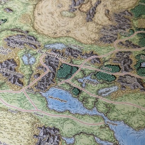 The Sword Coast Map, High Quality, A1/a2/a3/16x24 Prints - Etsy