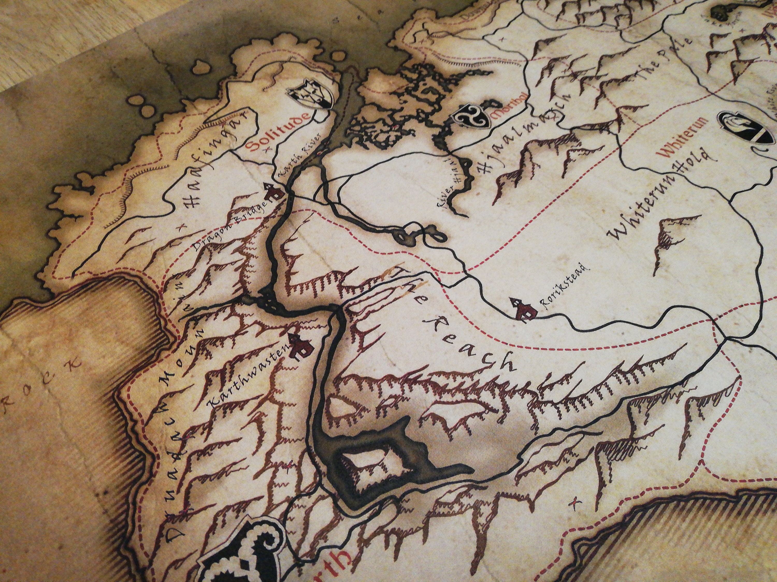 Skyrim Province Map the Elder Scrolls 5 High Quality A1/A2 - Etsy UK