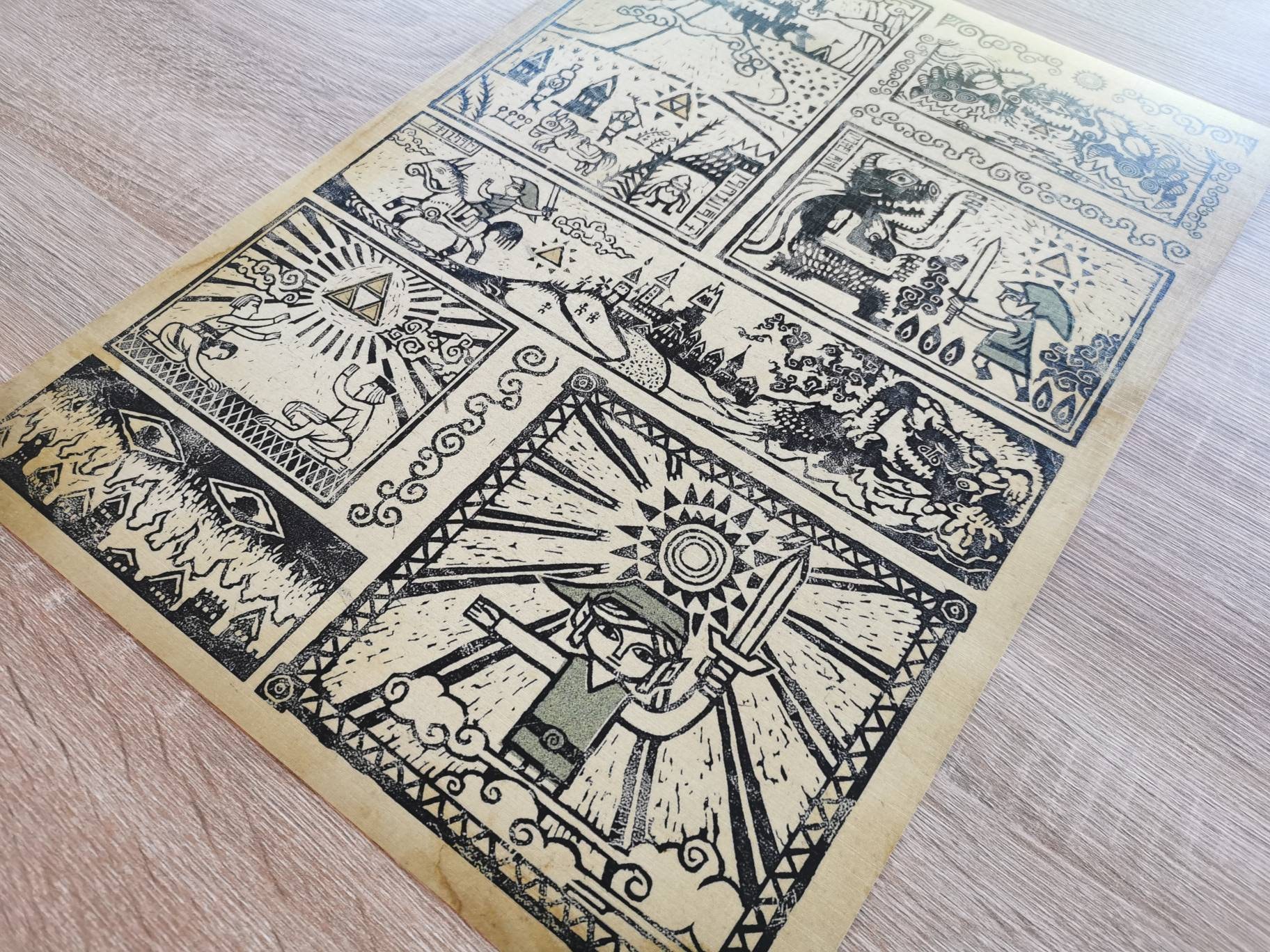 The Legend of Zelda Wind Waker Scroll A2 or A3 Print - Etsy UK