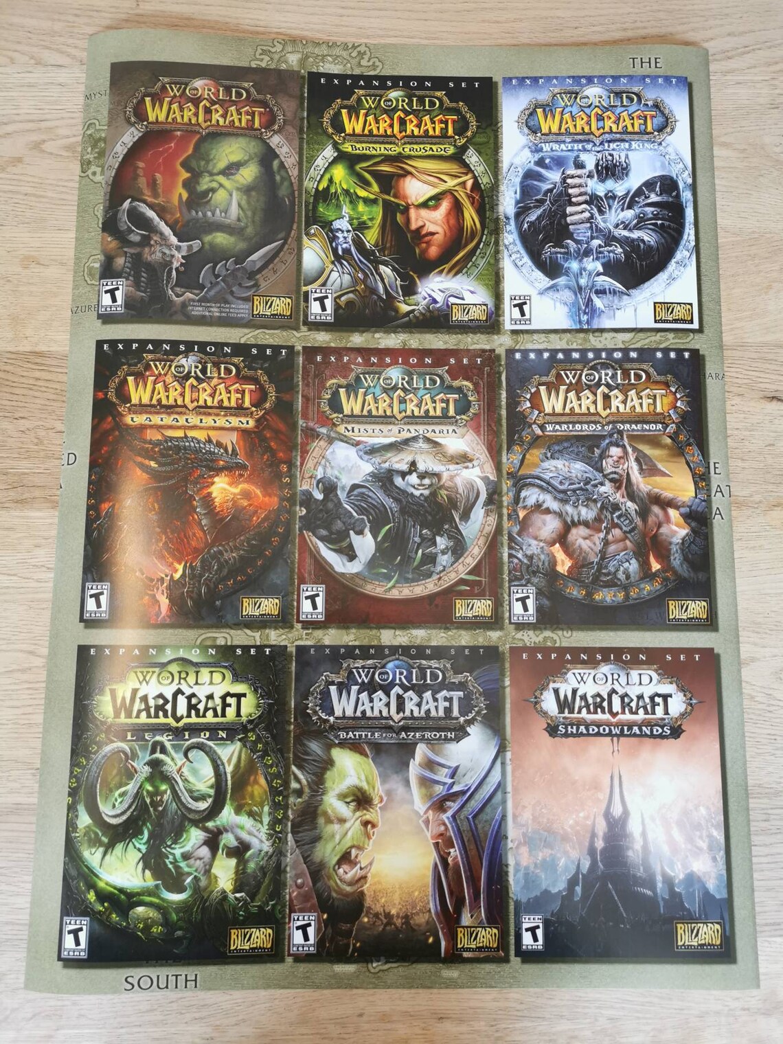 World of Warcraft Box Art Covers A1 or A2 HP Photo print | Etsy