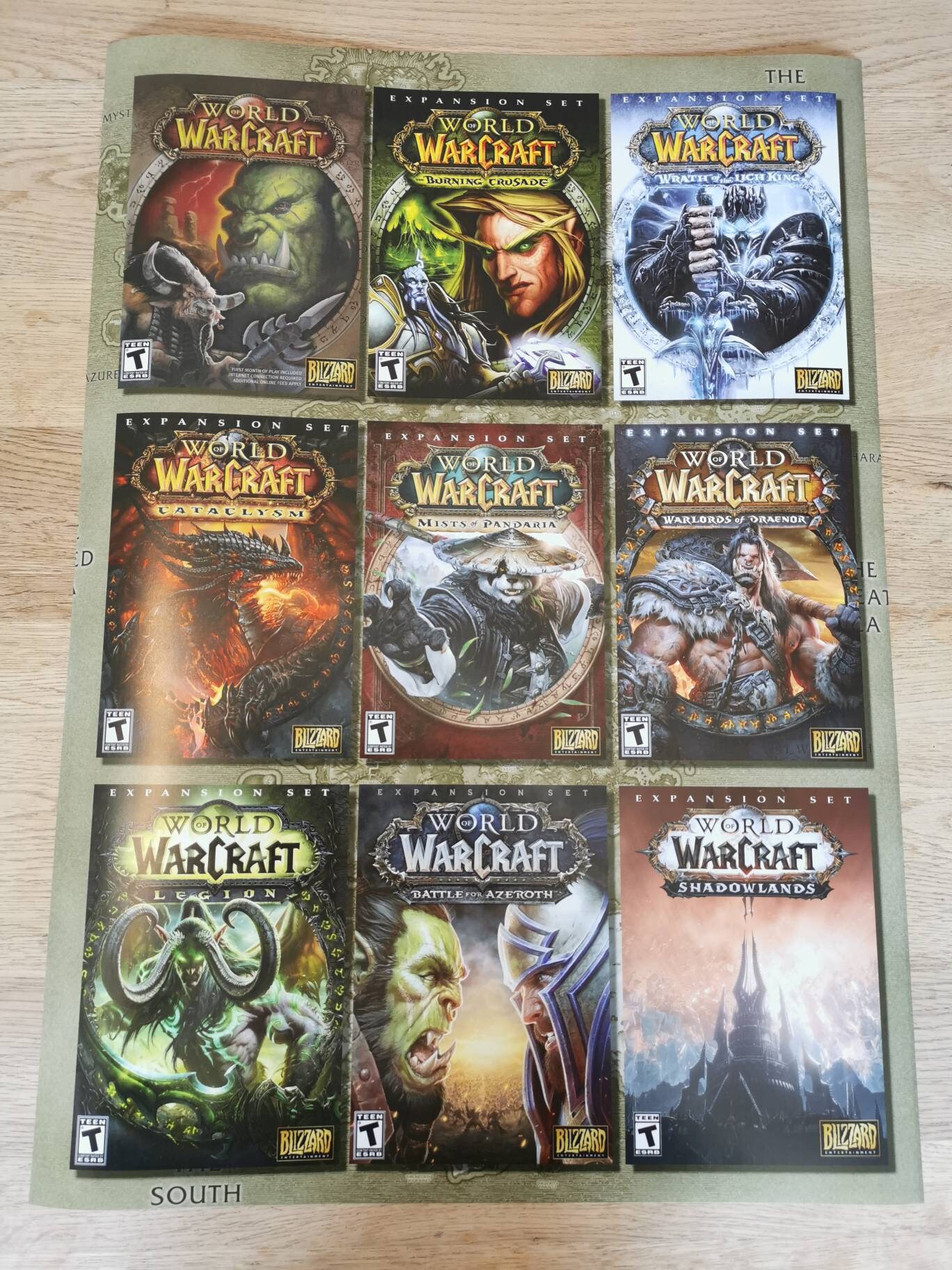 World of Warcraft Box Art Covers A1 or A2 HP Photo print | Etsy