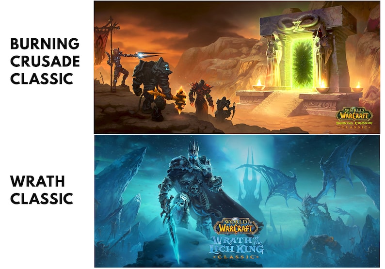 World of Warcraft Classic, Artwork Prints, High Quality 800x450mm ...