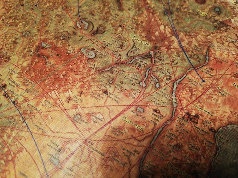 World of Warcraft Vanilla Azeroth World Map High Quality A3 | Etsy