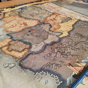 The World of the Witcher Map, the Northern Kingdoms, High Quality, A1 ...