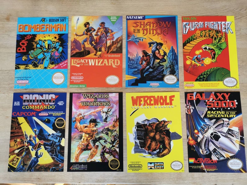 NES Box Art A4 Prints 297x210mm Nintendo Entertainment - Etsy UK