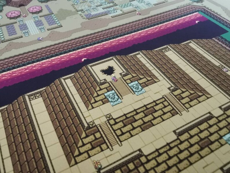 The Legend of Zelda A Link to the Past Dark World Map High - Etsy UK