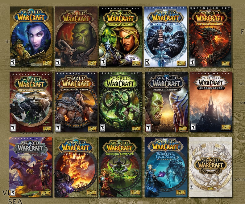 World of Warcraft Box Art Poster A4 297x210mm Blizzard WOW - Etsy