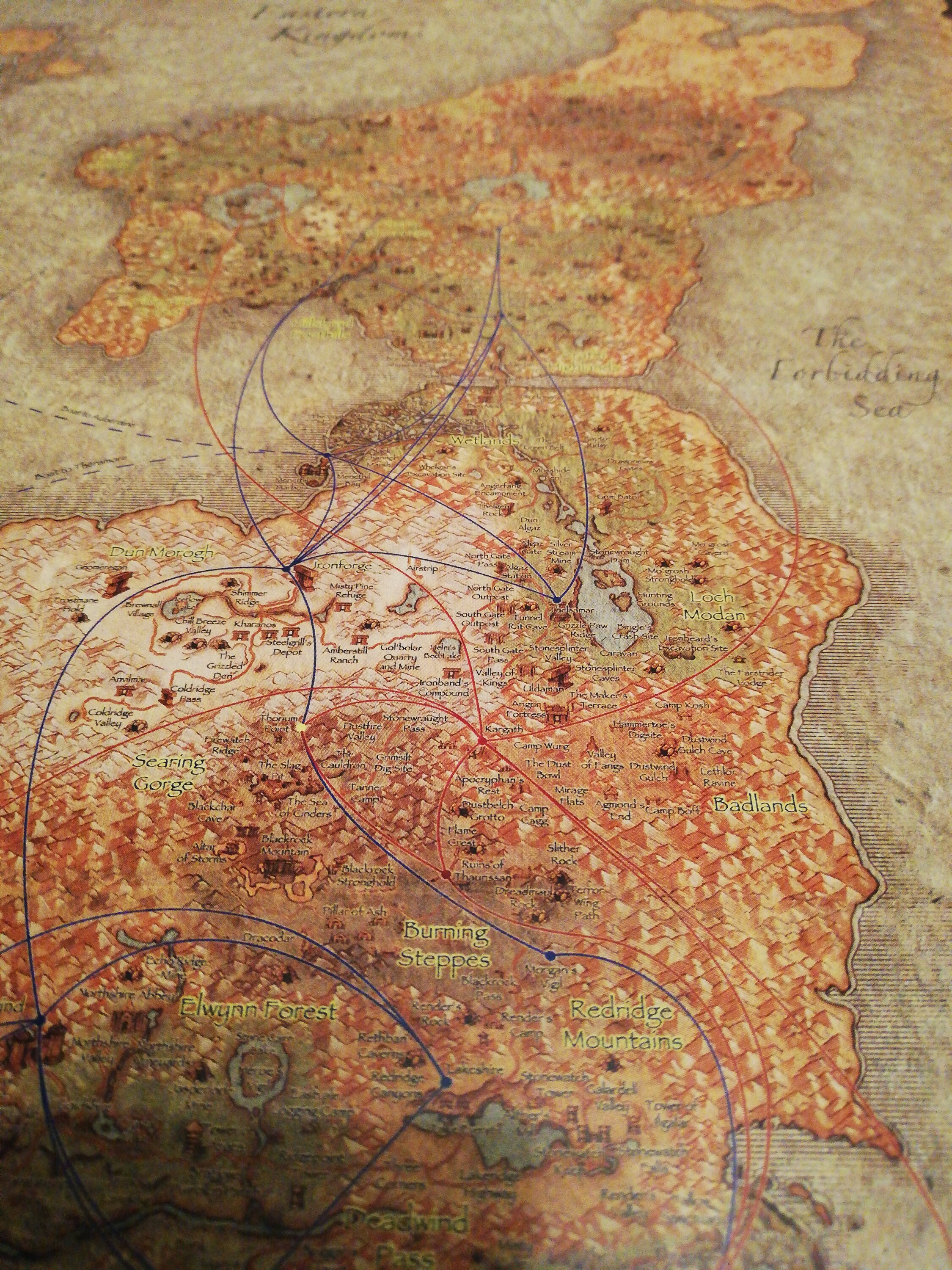 World Of Warcraft Vanilla Azeroth World Map High Quality A3 Print Blizzard Wow Etsy