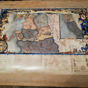 The World of the Witcher Map, the Northern Kingdoms, High Quality, A1 ...