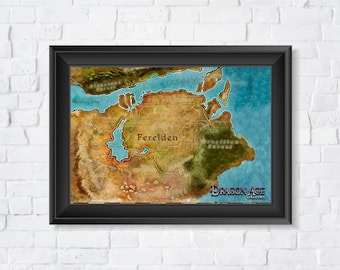 Dragon Age Map | Etsy