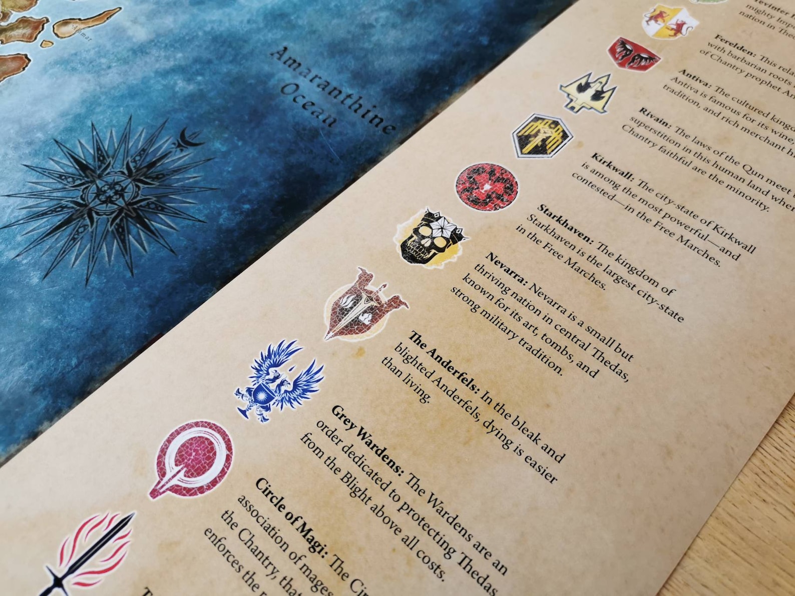 Dragon Age Inquisition, Thedas Map, High Quality, A3, A2 & A1 Prints ...