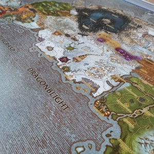 World of Warcraft Northrend Map, High Quality, A3, A2 or A1 - Etsy