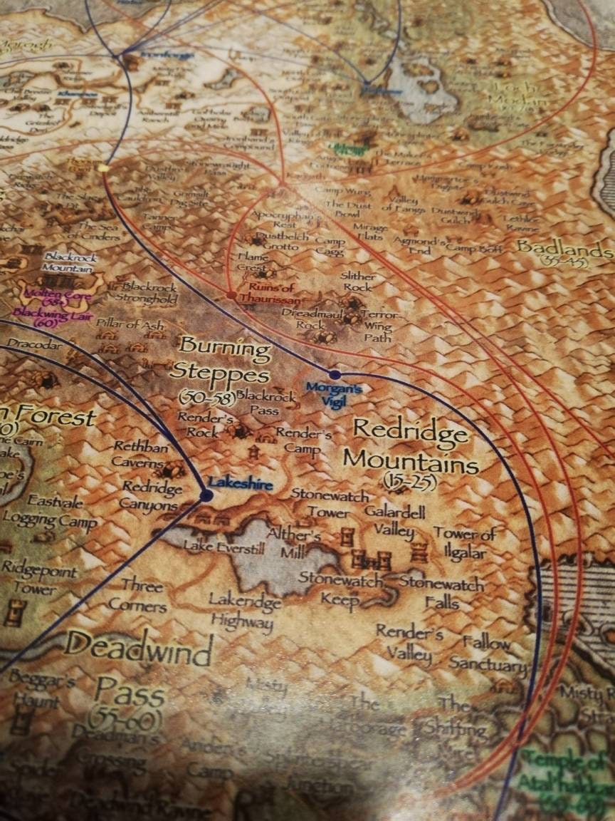 World of Warcraft Vanilla Azeroth World Map Alternative - Etsy