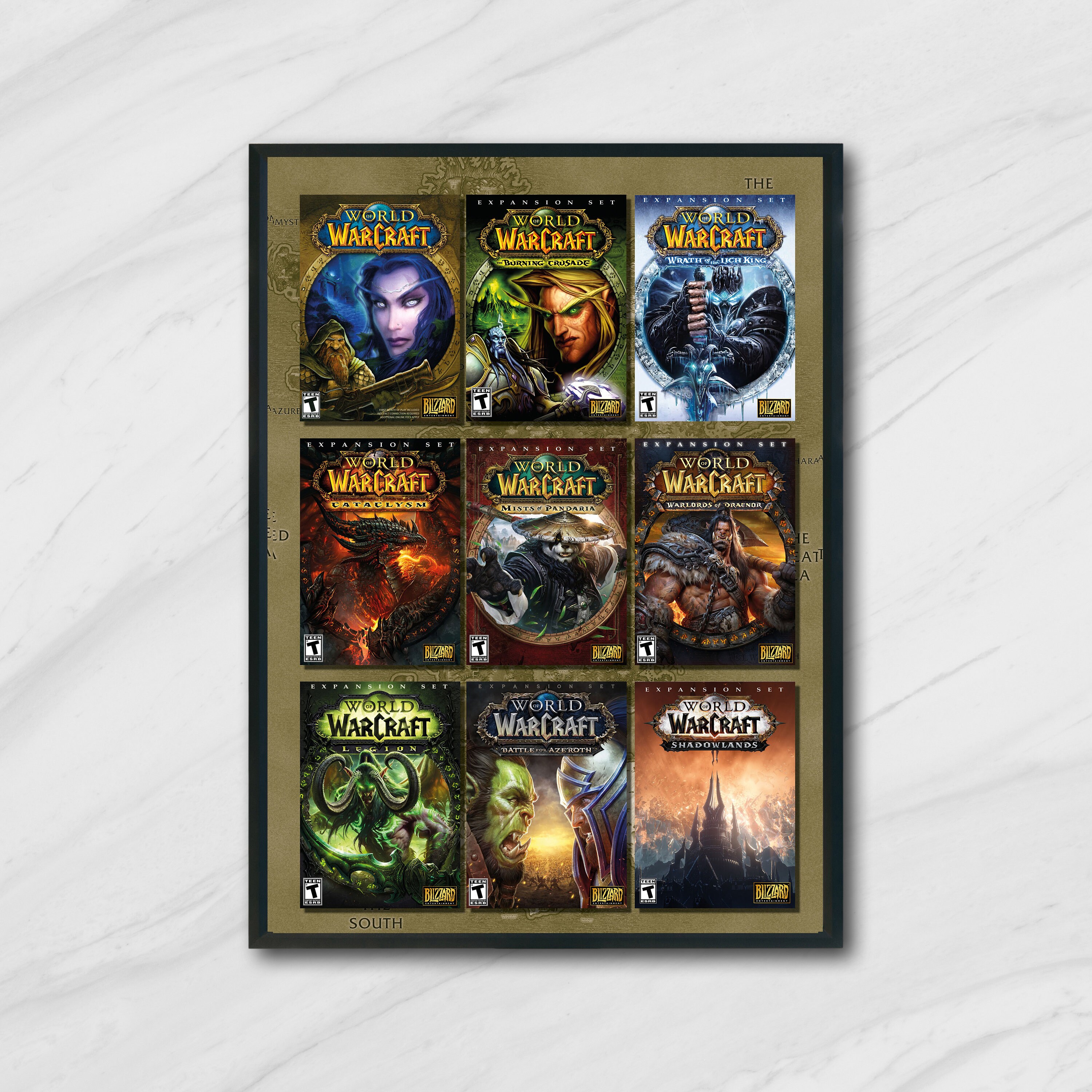 World of Warcraft Box Art Covers A1 or A2 HP Photo print | Etsy