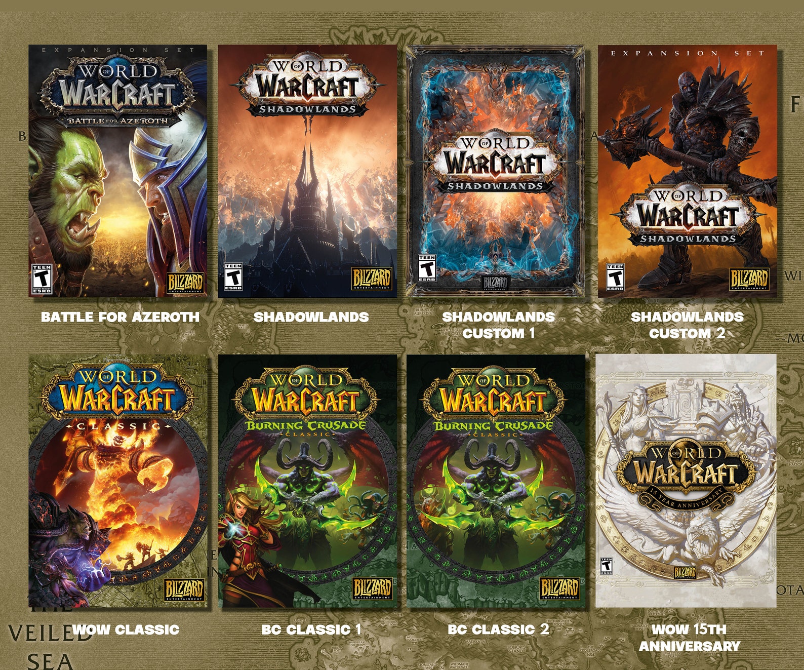 World of Warcraft Box Art Poster A4 297x210mm Blizzard WOW | Etsy UK