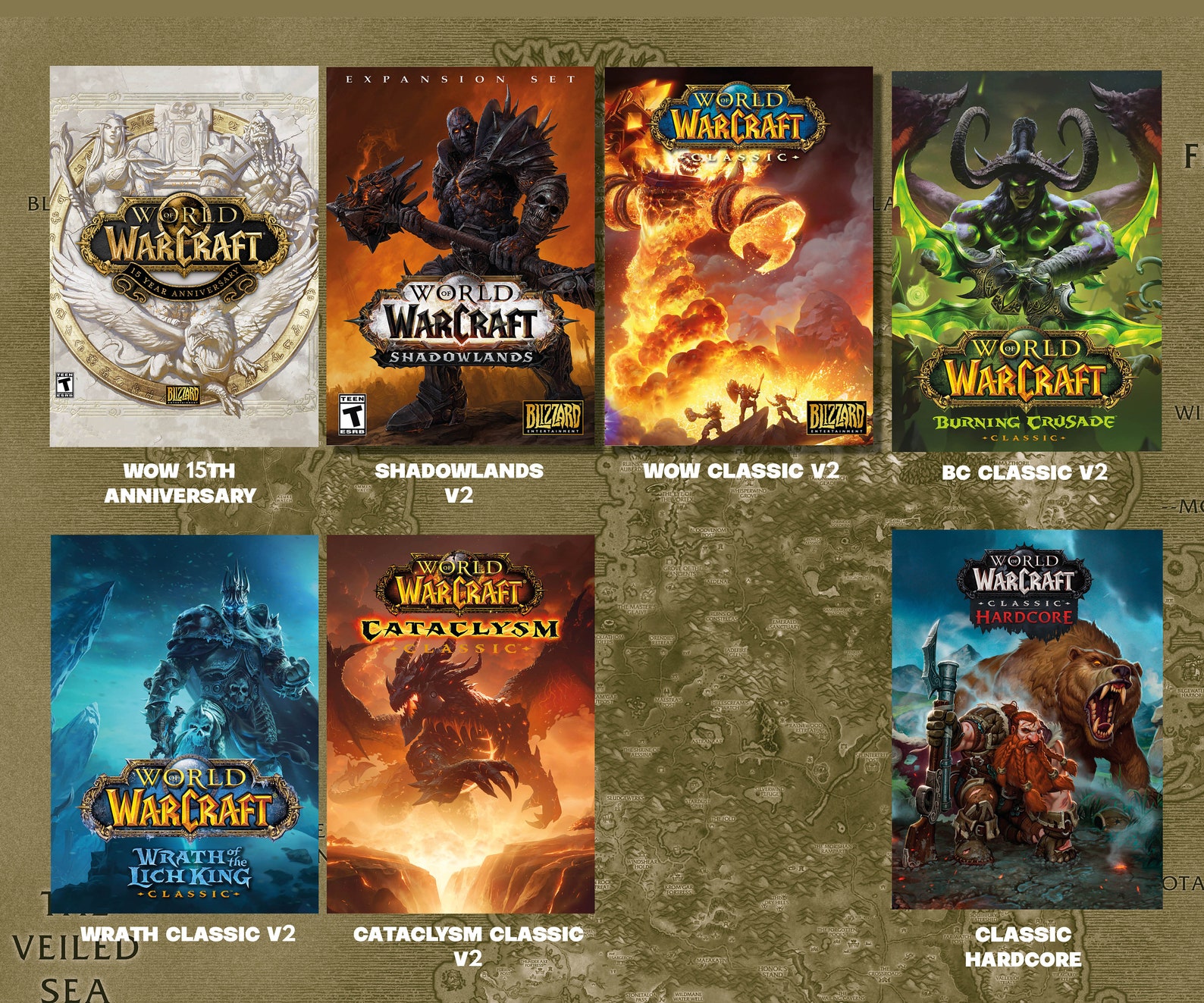 World of Warcraft Box Art Poster A4 297x210mm Blizzard, WOW - Etsy