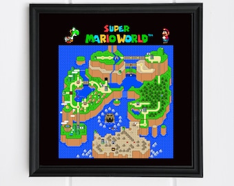 Super Mario World Print - Etsy UK