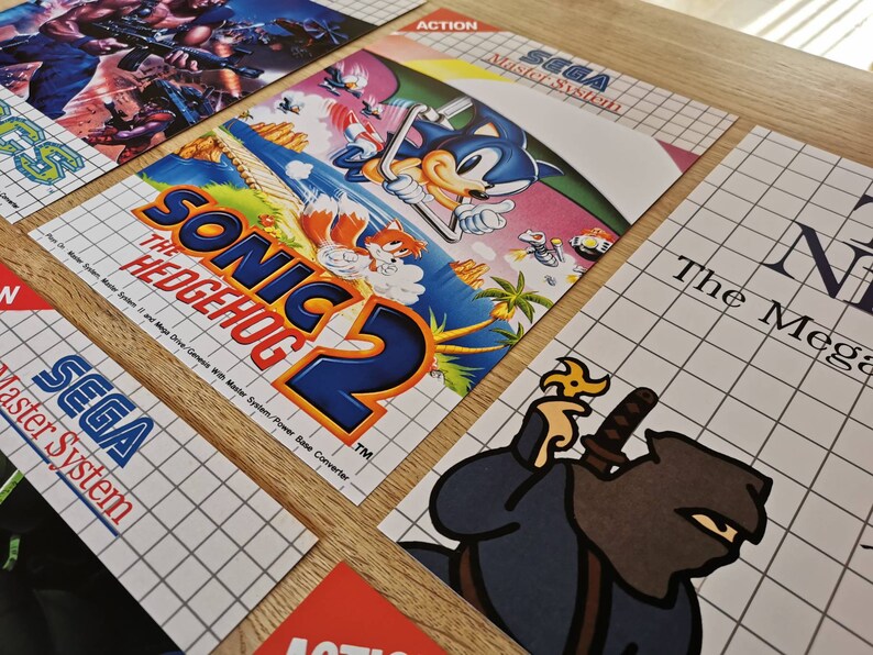 Sega Master System Box Art A4 Posters 297x210mm | Etsy