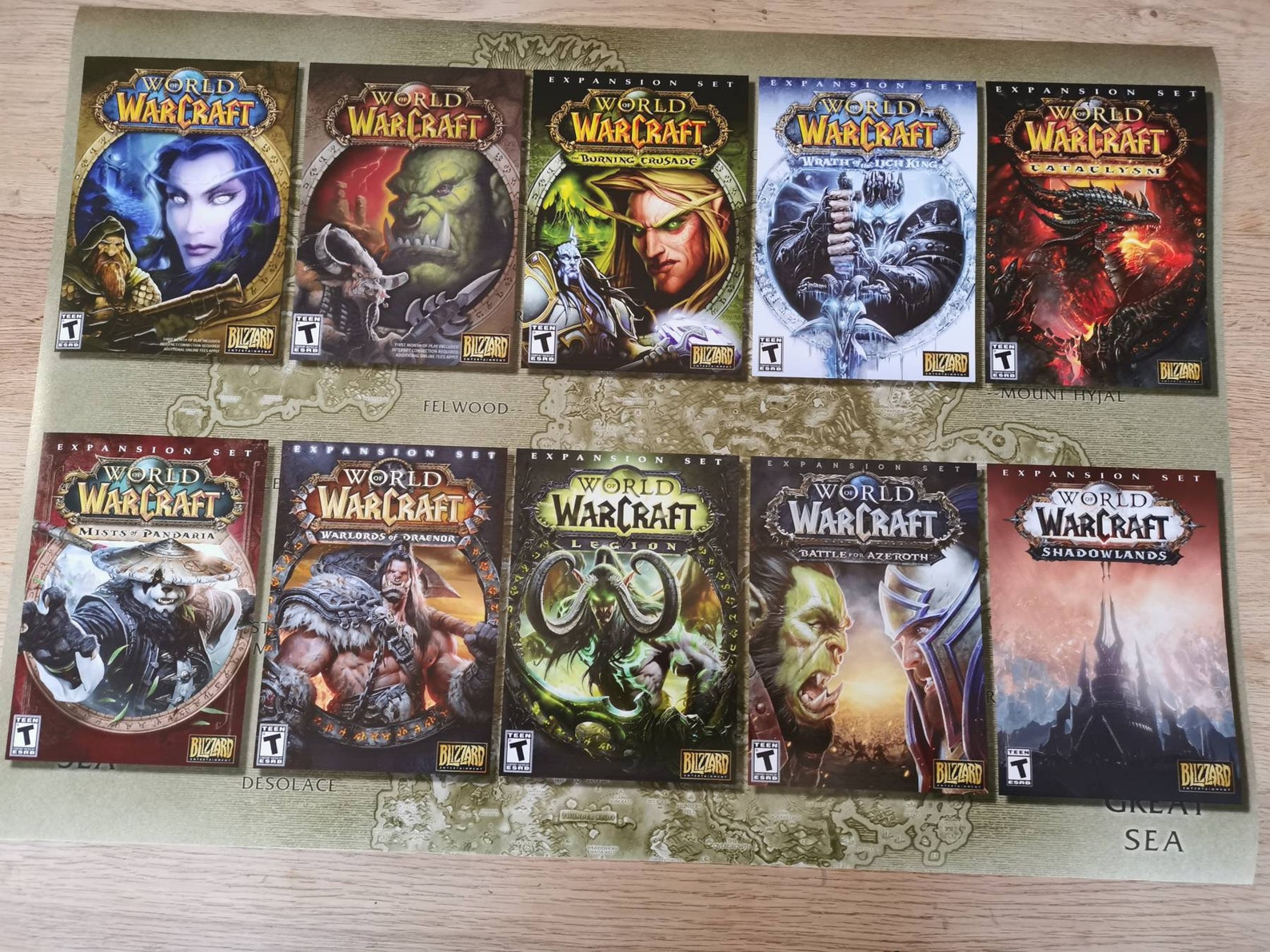 World of Warcraft Box Art Covers A1 or A2 HP Photo Print | Etsy