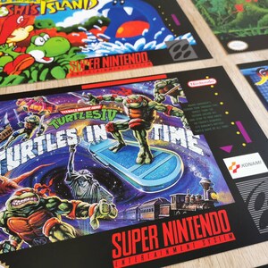 SNES Box Art A4 Prints (297x210mm) Super Nintendo Entertainment System ...