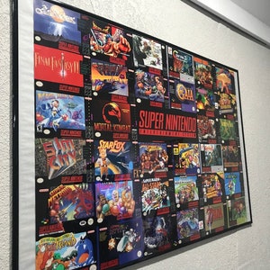 Super Nintendo Box Art Poster, High Quality, A1/A2 Prints (SNES ...