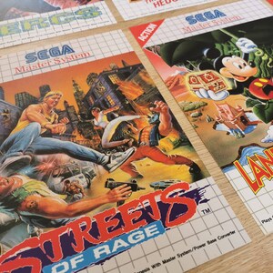 Sega Master System Box Art A4 Posters 297x210mm - Etsy